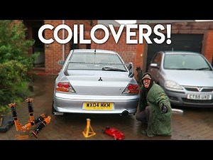 EVO GETS SLAMMED! (Coilover install in British weather)