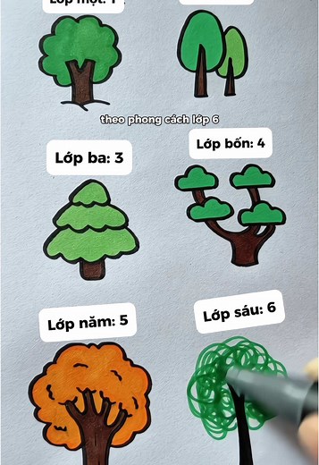 Cách Vẽ Cây Đơn Giản Dành Cho Học Sinh