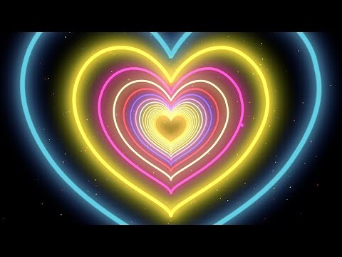 Rainbow Heart Background🌈Heart Moving Background | Animation Video Background Loop