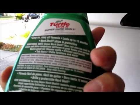 Turtlewax Super Hard Shell Car Wax Demo and Review