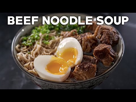 Beef Mami Soup Homemade (Easy Egg Noodle Recipe) - Filipino Noodle Soup
