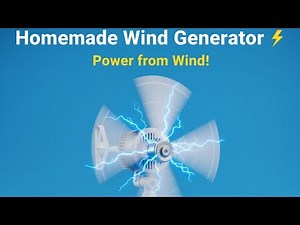 Homemade Wind Generator Using PVC & Old Fan — Simple and Powerful