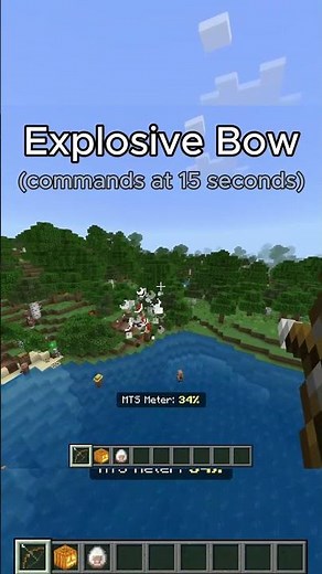 Minecraft exploding bow tutorial 💥 #minecraft #commands #tutorial #gaming