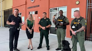 Viera High’s new principal, LeGate, wants to turn this school year into a “nice family atmosphere” while holding students accountable for their actions. The first day ran pretty smoothly, and we got to meet K9 Maverick, one of the school dogs that will have multiple jobs. Thank you to all our SRO officers that strive to keep our students and faculty safe. We look forward to seeing everyone succeed. Filmed on the first day of school. Aug. 10. | Viera Voice