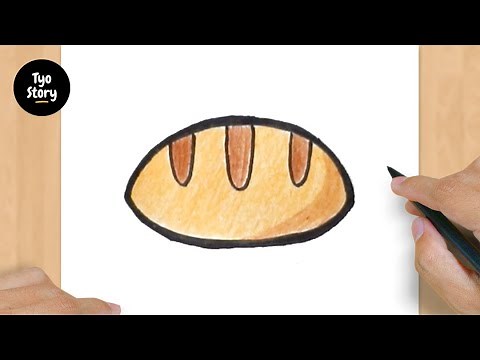 #190 How to Draw a Bread - Easy Drawing Tutorial