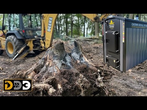 Digging Stumps To Fuel My Outdoor Wood Stove