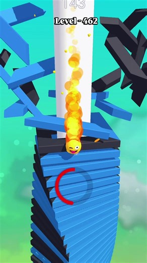 Stack Ball Level - 462 #stackball #gaming #shorts #youtubeshorts