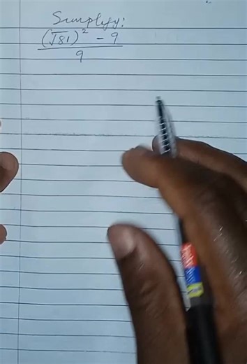 ALGEBRAIC SIMPLIFICATION #mathematics #algebra