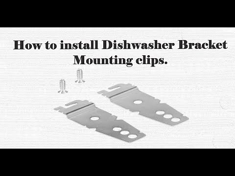 How to install dishwasher mounting clips. Dishwasher Brackets