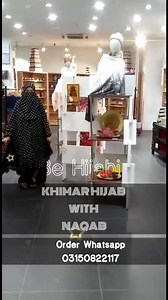 Khimar Hijab with Naqab Polka Dots Order WhatsApp 03150822117 📲 | Be Hijabi