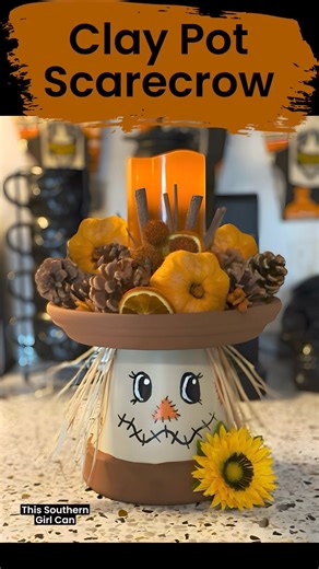 #falldiy #falldecor #fallcrafts #scarecrow #dollartreediy #dollartreecrafts #DIYProjects #DIYInspiration #diyhome #diyideas | This Southern Girl Can