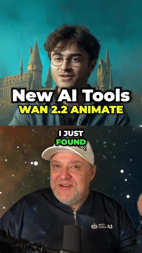 2.6K views · 24 reactions | Wan 2.2 Animate FREE open-source model for AI character animation #wananimate #wan #aiavatar #aigc #wan22 cc:mattfarmerai | AI Mastery | Facebook