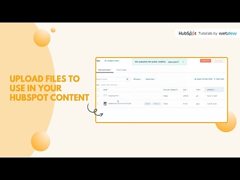 How to upload files to use in your HubSpot content
