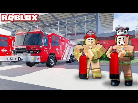 Panda ve Heronpuppy İtfaiyeci Oldu!! - Panda ile Roblox Pacifico 2