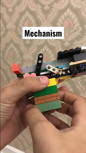 Lego simple blowback pistol+mechanism