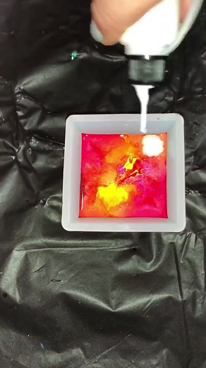 Orange Resin Art Pyramid | Studio 401