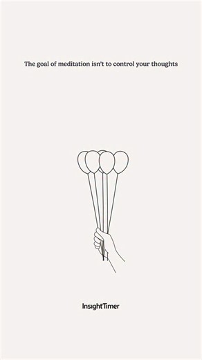 Insight Timer on Instagram: "Your thoughts will always come and go - that’s just what minds do. The power of meditation isn’t about shutting them off, it’s about loosening their grip. When you stop trying to control every thought, you create space to respond instead of react. With Insight Timer, guided meditations help you notice your thoughts without getting pulled into them - so they drift by like balloons instead of weighing you down. Comment “Insight” and we’ll DM you the link to the app!"