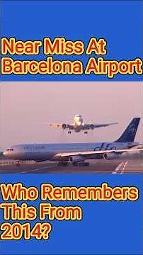 Near Miss at Barcelona Airport – Shocking Runway Incursion Caught on Camera! #runwayincursion