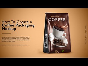 How to create a Coffee packaging Mockup | Photoshop Mockup Tutorial with Voice