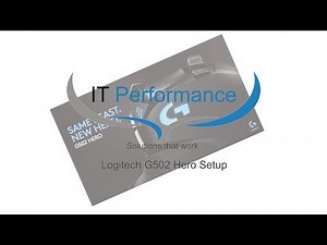 Initial setup of Logitech G502 Hero mouse