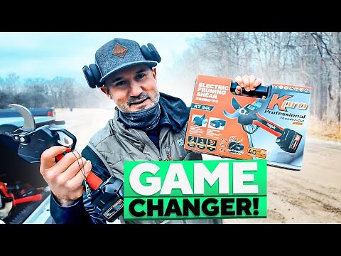 This Battery Powered Hand Pruner is a Dream Come True! KEBTEC