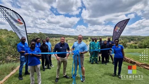 Elements Private Golf Reserve on Instagram: "The time is here: the 9th hole at Elements Private Golf Estate is officially open! What a moment watching the team tee off on this stunning new addition—pure magic on the fairway with fresh turf, jaw-dropping views over the dam (yes, you play over the dam 🏌🏼) #ElementsGolf #NewHoleVibes #GolfLife #PrivateEstateParadise #OverTheDamShot"