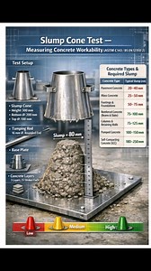 Concrete Slump test | Slump Cone Test | . . .. #construction #project #work #facebookreelsviral #facebookpost #reelschallenge #fbreelsvideo | Engineering GURU