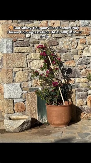 A quick play with shadows, Gail Sibley @howtopastelwithgail on UART 400 Sanded Paper | UART Sanded Pastel paper