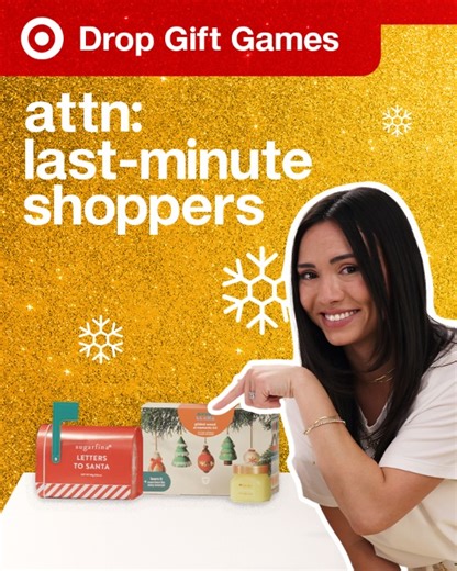 Today on Target Drop Gift Games: An instant-print MYSTERY GIFT with a mirrorball twist. 📸🕺 It's our final episode of the season with @haleypham 🎁 https://tgt.biz/LW1UpW | Target