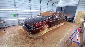 #kandypaintkilla #houseofkandyz #rootbeermix this is a beautiful color mix we did with the house of kolors rooter mixed with the tangerine orange...this is 6 coats of kandy and 5 coats of klear ...we are not done yet stay tuned because we are going to flowcoat this bad boy later this week yall stay tuned for the extra extra wet wet finish that is coming !!!!!!!!!!! Sorry guys I haven't been posting lately but I've been pretty busy at the shop we are catching up with our work ...we do have a few 