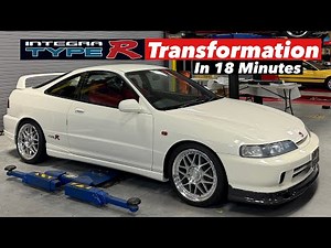 Refreshing our JDM 1998 Honda DC2 Integra Type-R in 18 Minutes!!