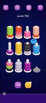 Nut Sort Level 702 Walkthrough | Nuts — Color Sort 702 solution