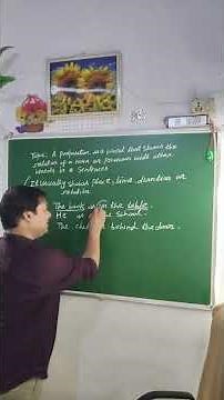 Definition of Preposition.