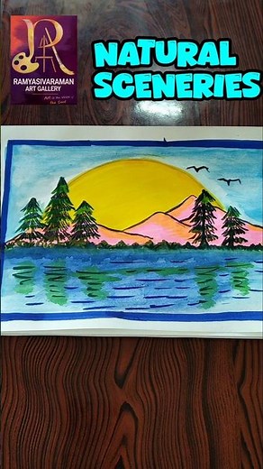 DRAWING :"Scenery Drawing Tutorial | Step-by-Step Landscape Drawing | Easy Drawing for Beginners"