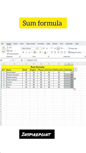How to use sum formula ll Sum formula ll Addition formula