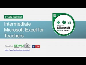 Intermediate MS Excel for Teachers FREE Webinar