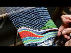 Tapestry style weaving on a rigid heddle loom, part 2