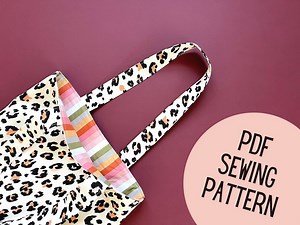The Beginner's Tote Bag PDF Sewing Pattern — Pin Cut Sew Studio