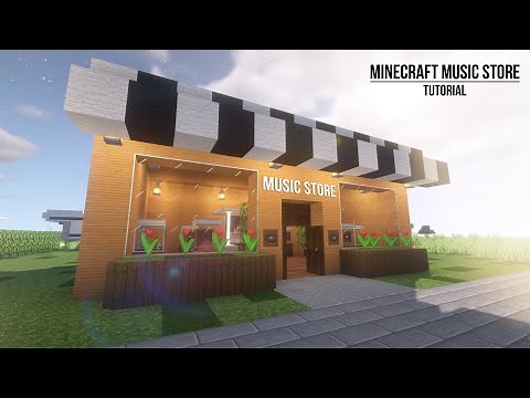 Minecraft music store - tutorial build