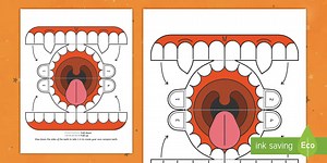Halloween Vampire Teeth 3D Paper Craft