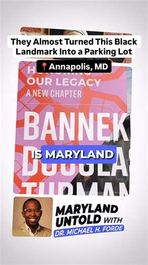 Michael H. Forde, DrPH, MSPH | The Banneker-Douglass-Tubman Museum in Annapolis sits inside a church built in 1874 by emancipated Black people, on land once owned by a... | Instagram