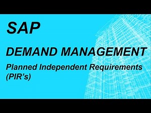 What is Demand Management (PIR) in SAP | SAP Production Planning | SAP Demo | SAP Trainings | MRP