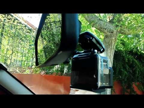 GoPro adhesive mount on Windshield