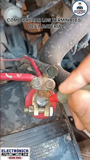 How to test battery terminals with a multimeter #automotiveelectronics #auto #automotiveelectricity