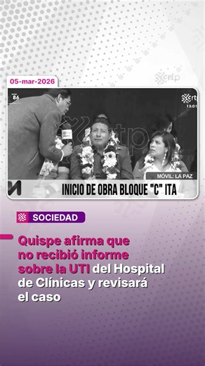 Santos Quispe revisará caso de la UTI del Hospital de Clínicas
