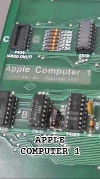 Booting Up an Original Apple-1! #shorts #apple #computer