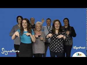 ITV Signpost Sign with Signature