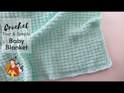 Crochet Fast And Simple Baby Blanket / Beginner Friendly Tutorial