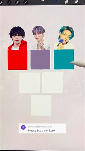 Digital Color Mixing: BTS Color Mixing #procreate #colormixing #bts