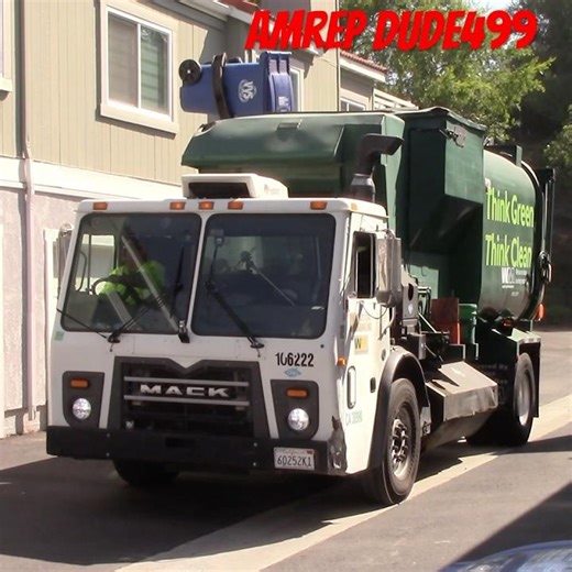 CNG Mack LEU Amrep Mini #automobile #garbagetruck #trashtruck #trucking #garbage #trash #shorts